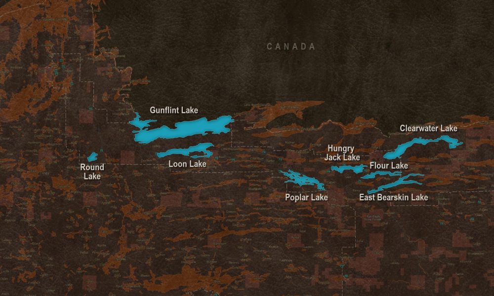 Gunflint Trail Lake Maps - Minnesota Resorts Directory