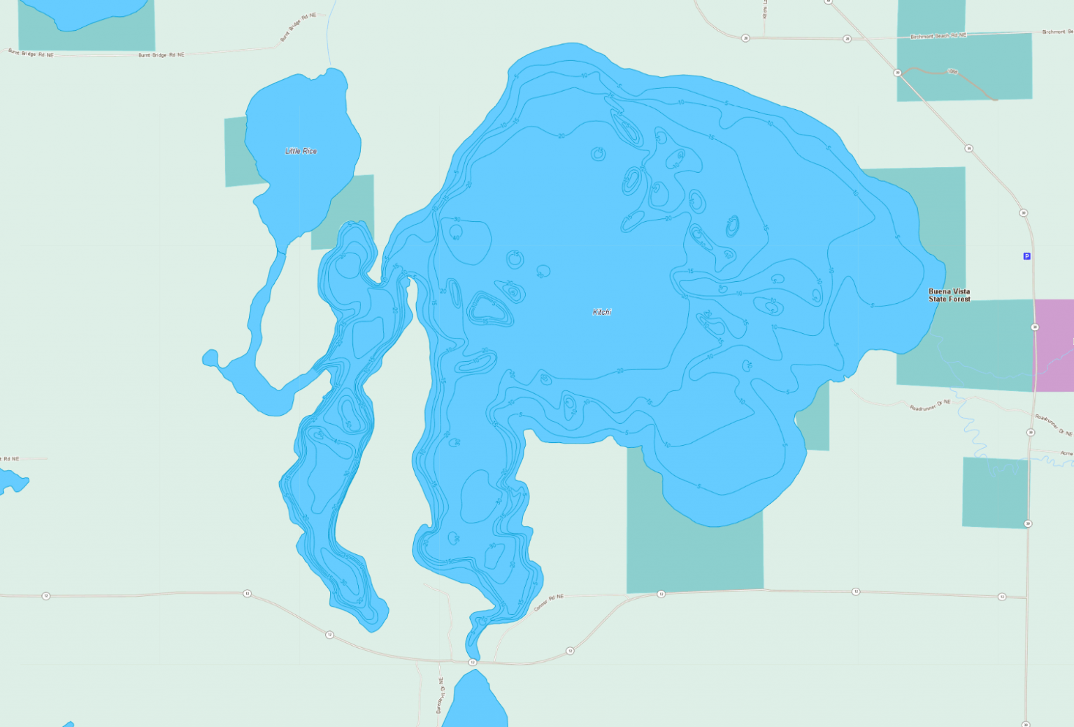 Kitchi Lake Resorts & Maps Near Bemidji & Cass Lake MN - Minnesota ...